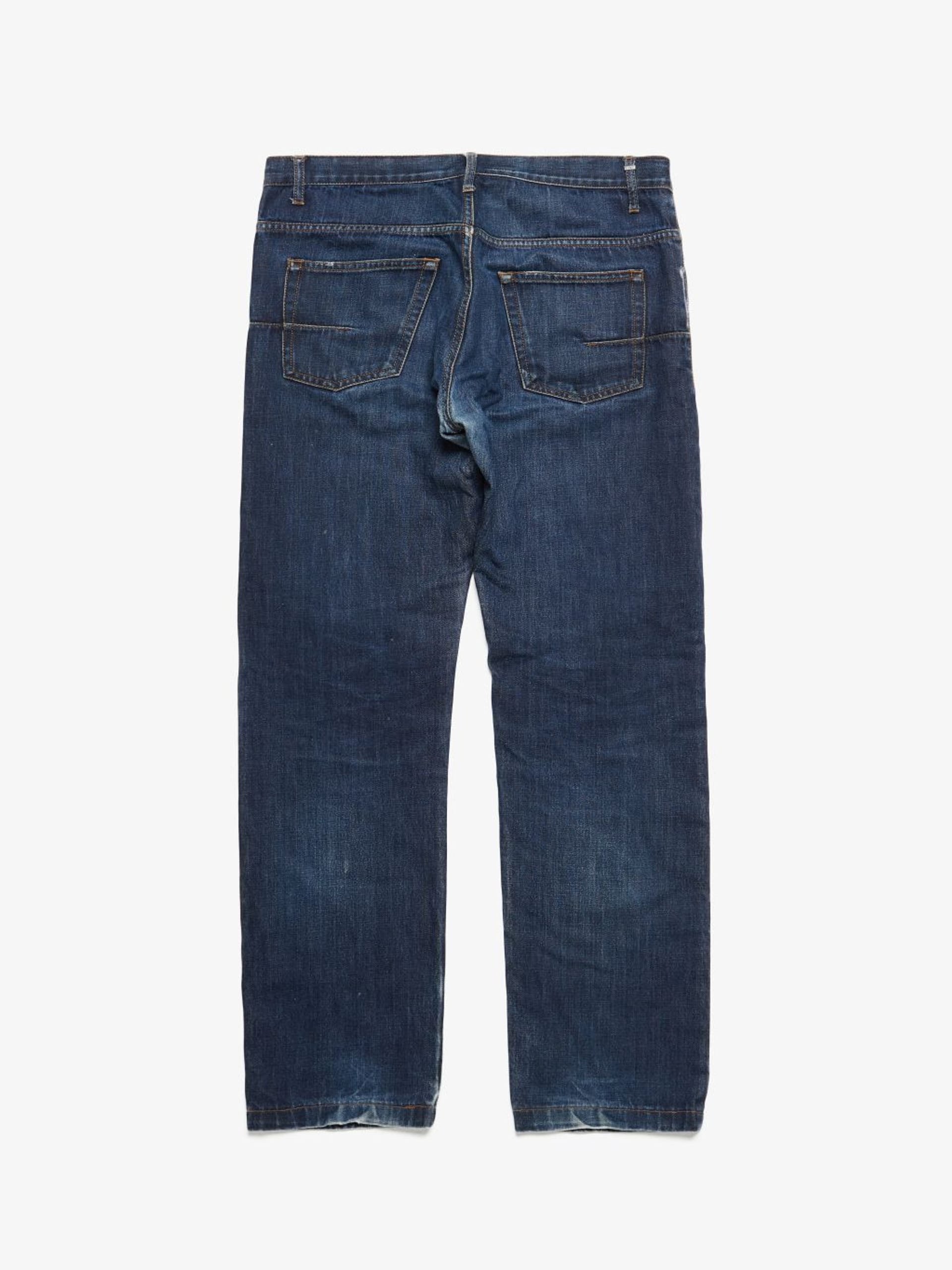Dior Dark Blue Washed Cotton Jeans