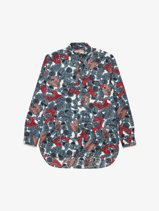 Burberry Multicolour Fish Printed Button Cotton Shirt