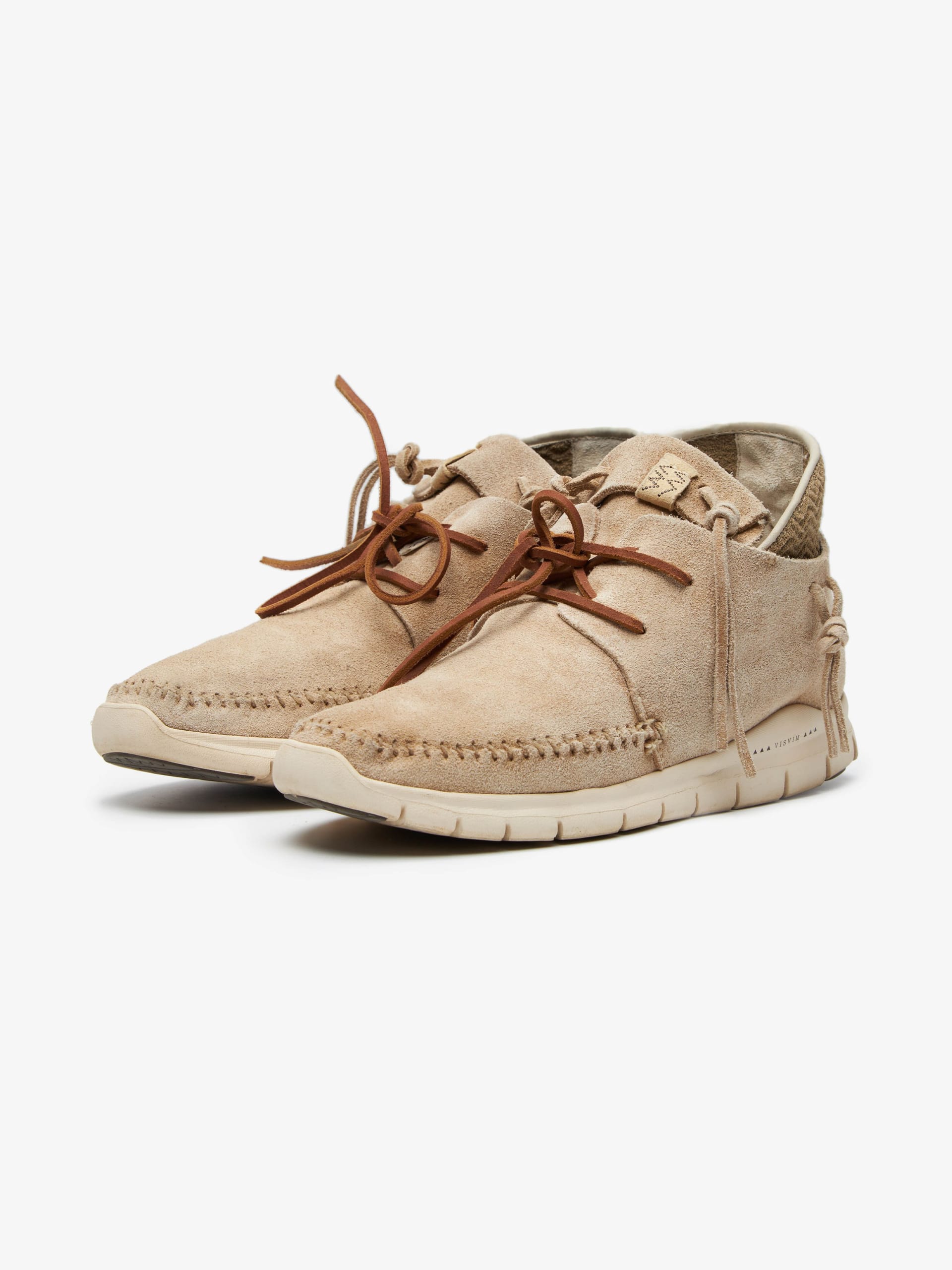 Visvim Beige Vibram Sole Suede FBT Boots