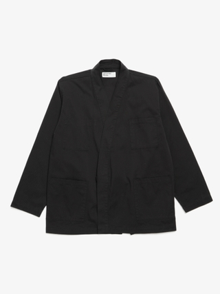 Universal Works Black Cotton Kyoto Work Kimono Jacket
