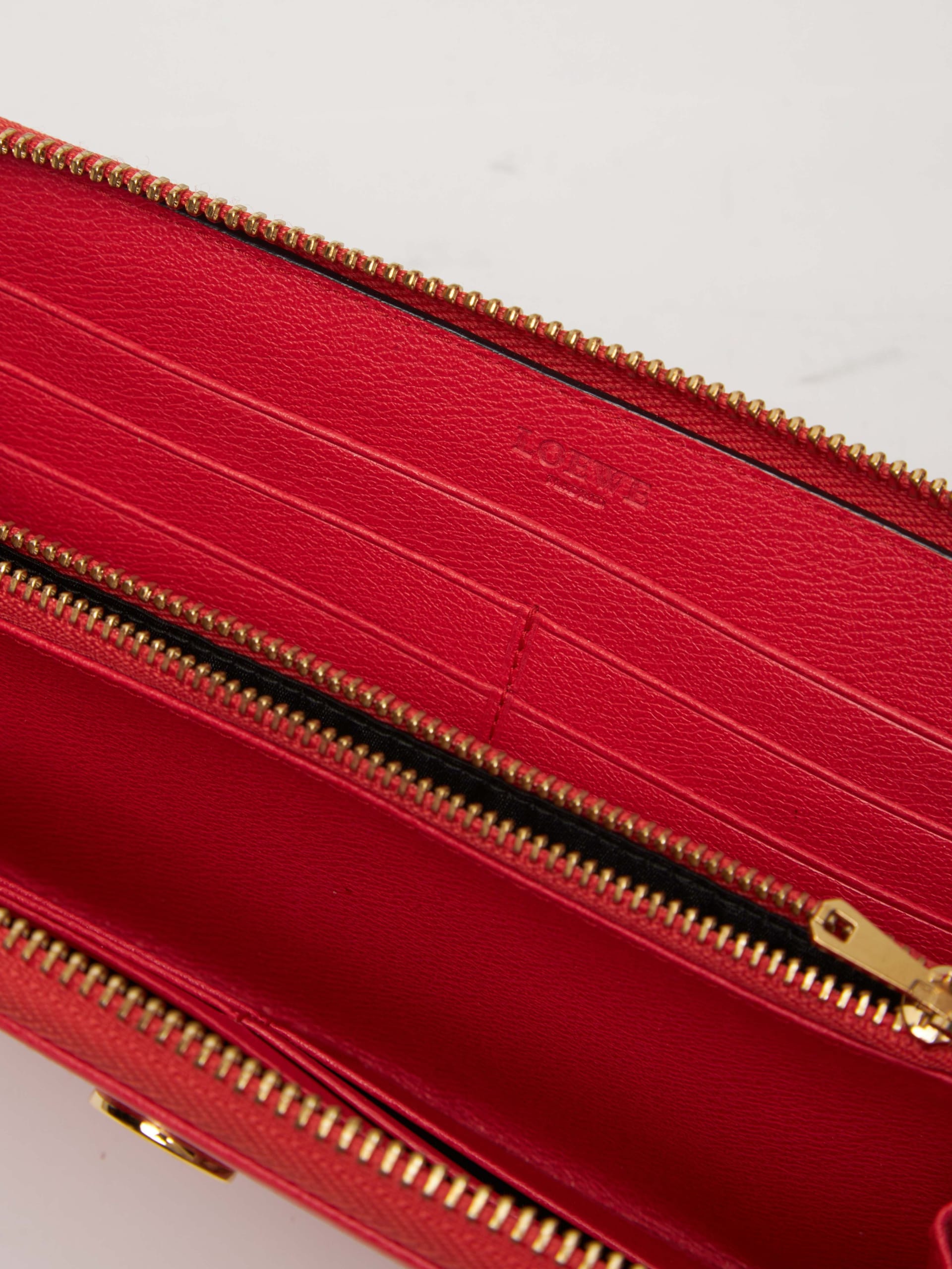 Loewe Red Leather Wallet