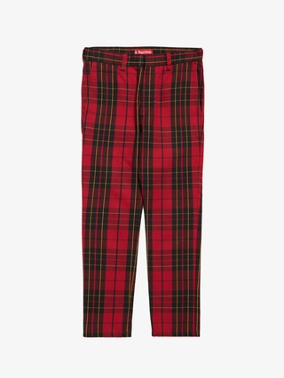 Supreme FW12 Red Checkered Pants