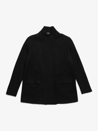 Transit Black Wool Stand-up Collar Jacket