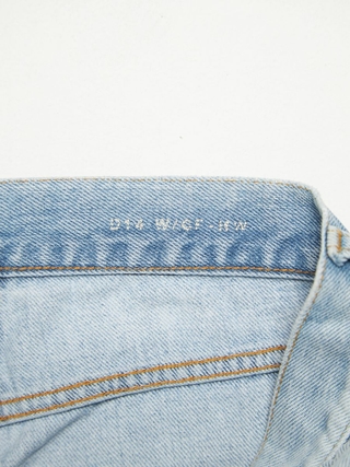 Saint Laurent Paris D14 Light Blue Washed Ripped Knee Detailed Cotton Denim