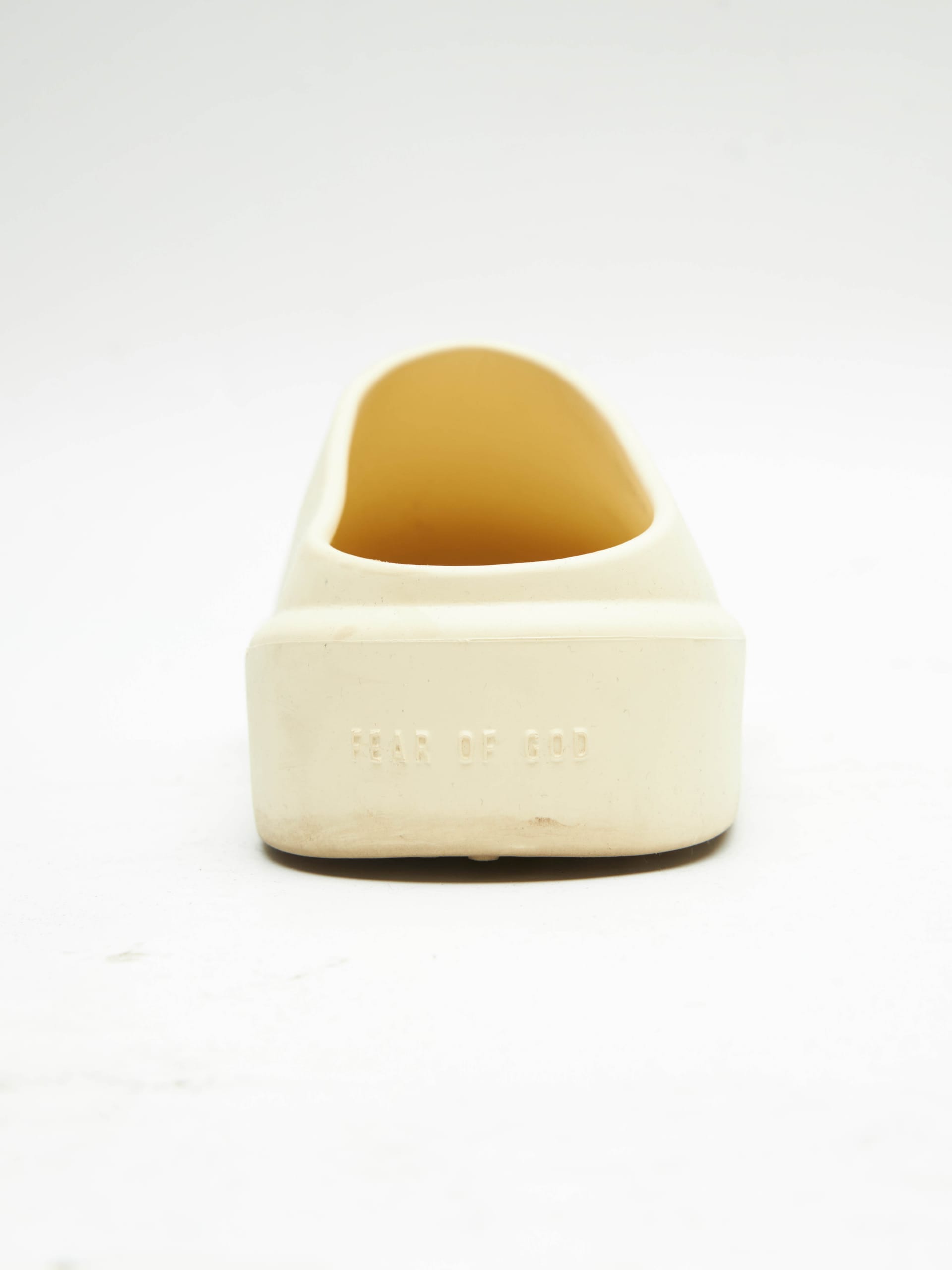 Fear of God Pastel Yellow Rubber Clogs