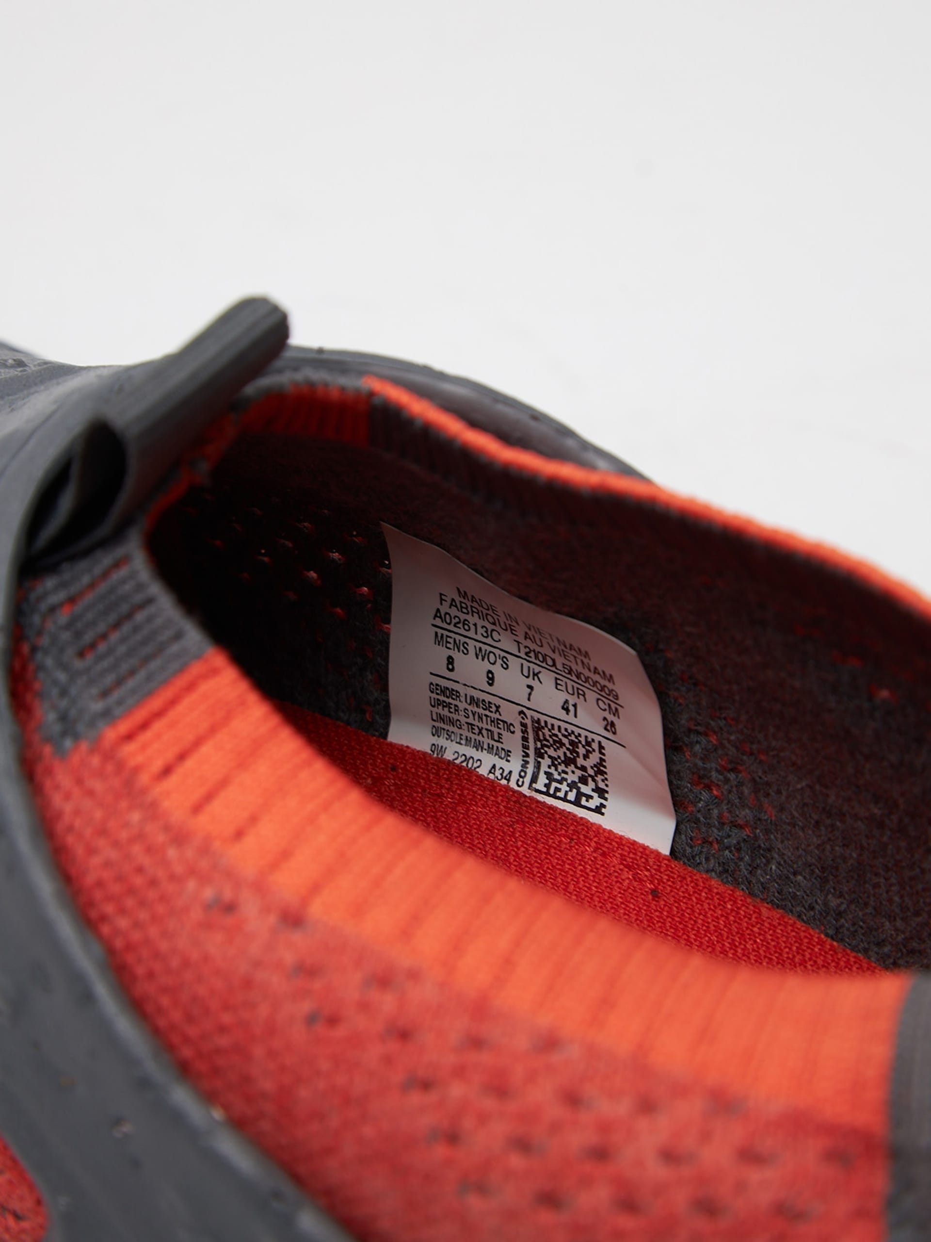 A Cold Wall Dark Gray Tangerine Tango Sponge CX Crater Sneakers