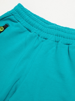 Other Barrow Cyan Logo Printed Cotton Sweatpants