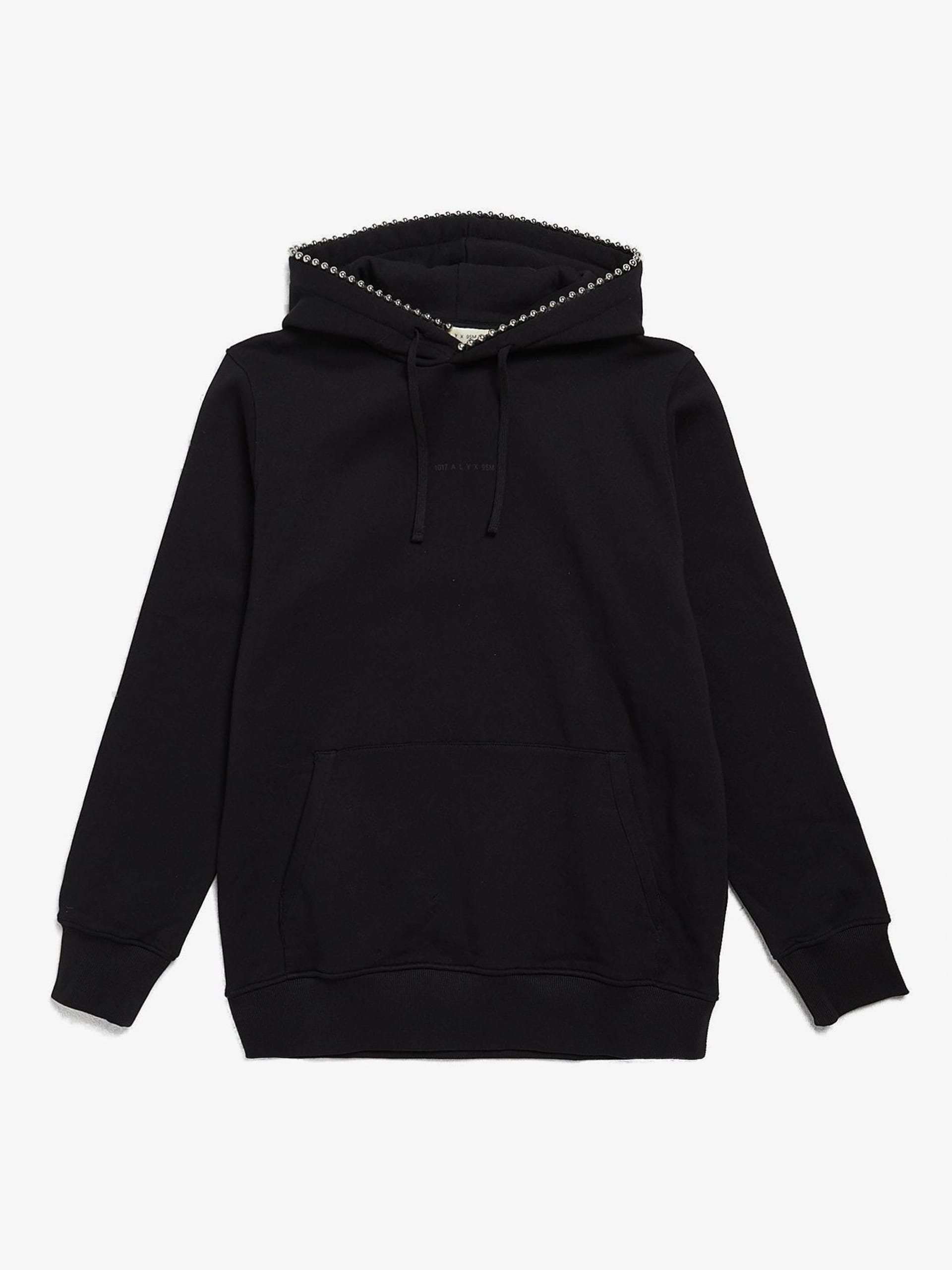 1017 ALYX 9SM Black Hood Studded Hoodie 1017 ALYX 9SM Black Hood Studded Hoodie