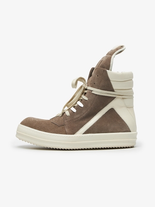 Rick Owens Dust / Milk Geobasket Sneakers