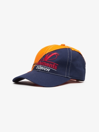 Vetements Navy And Orange Cut Up Cap