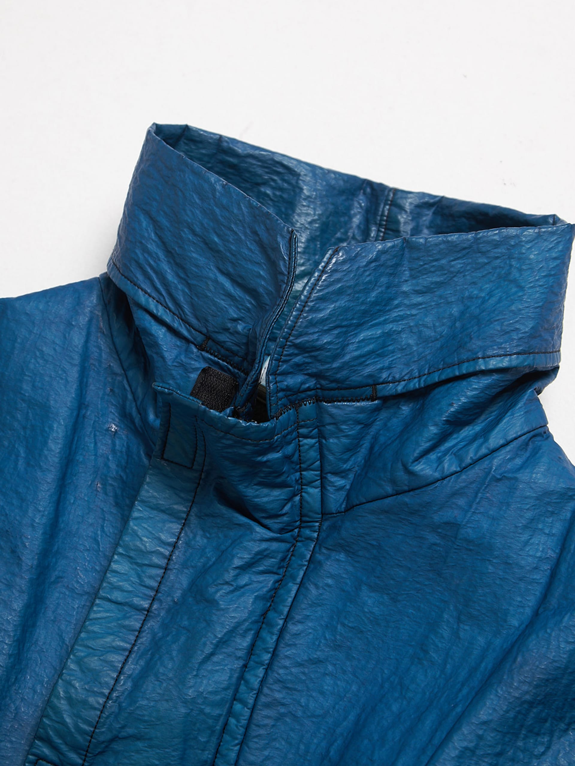 Stone Island Blue Collar Detailed Polyamide Jacket