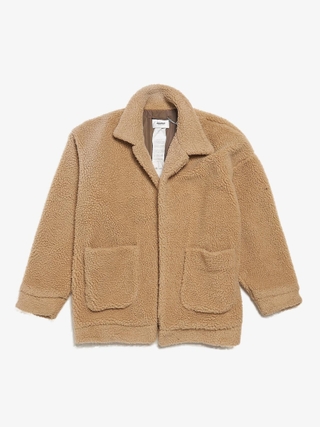 Doublet Beige Hand Painted Acrylic Fur Jacket