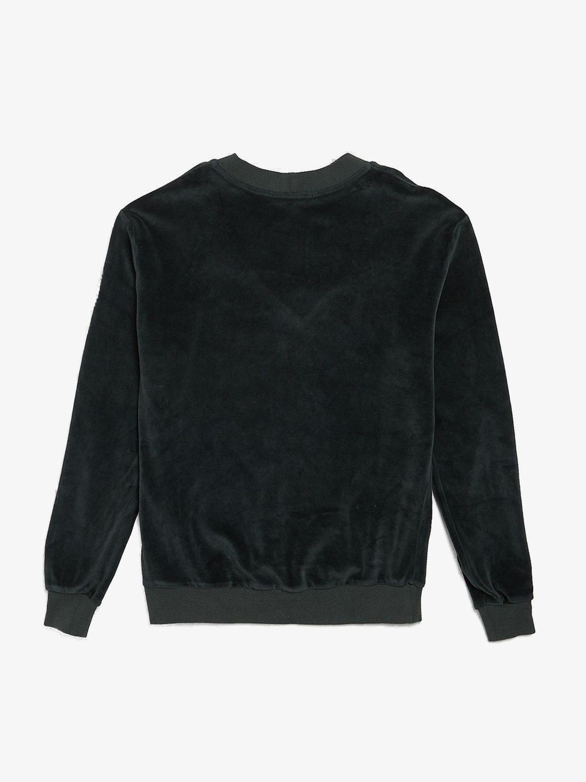 Yeezy Season Season 5 Green Velour Logo Embossed V Neck Yeezy Season Season 5 Green Velour Logo Embossed V Neck