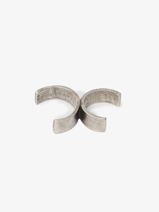 Deepti Silver Double Fingers Rings