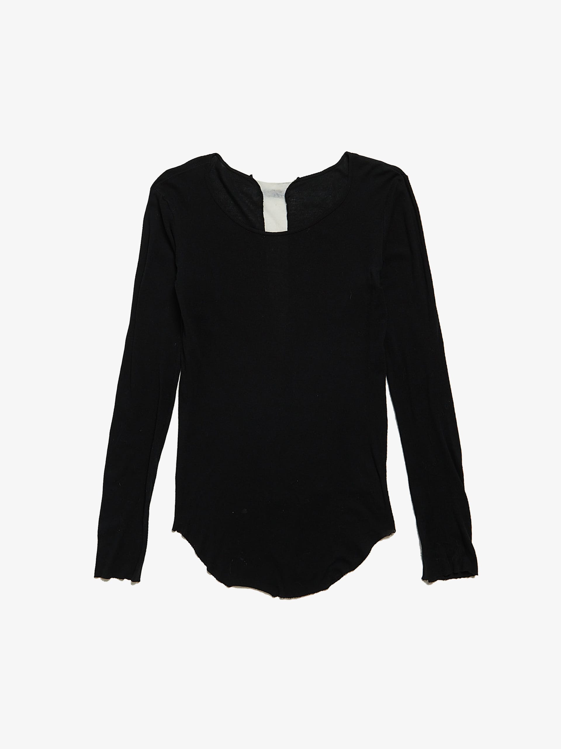 If Six Was Nine Black White Stripe Detailed Cotton Longsleeve If Six Was Nine Black White Stripe Detailed Cotton Longsleeve