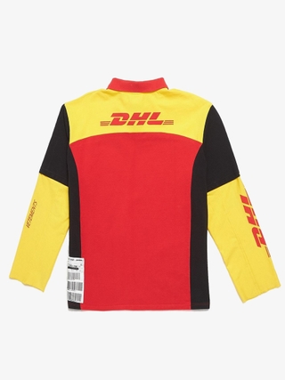 Vetements Red Yellow and Black DHL Jersey Cotton Longsleeve