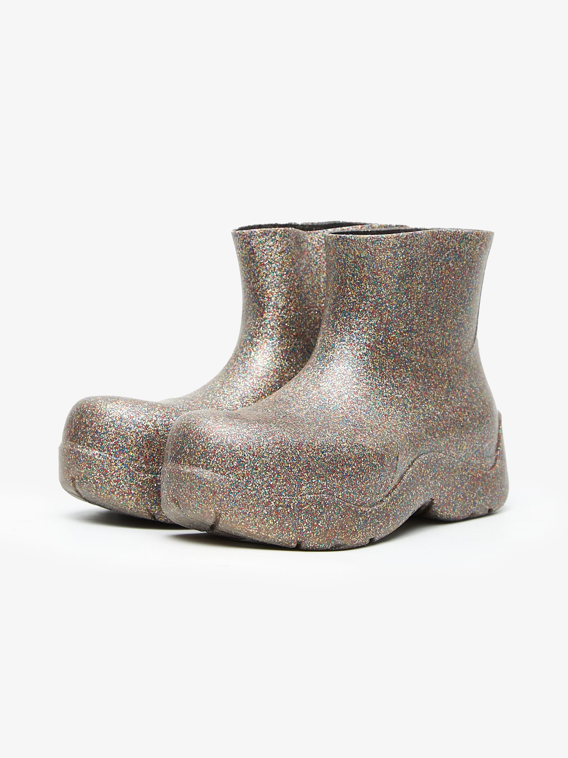 Bottega Veneta Multicolor Sparkle Rubber Puddle Boots