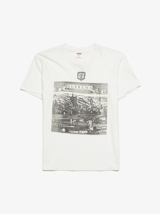 Supreme White Suprema City Printed Cotton T Shirt