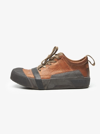 Boris Bidjan Saberi Brown Bamba Low Leather Sneakers