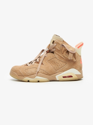 Nike Brown Suede Jordan 6 collaboration High Top Sneakers