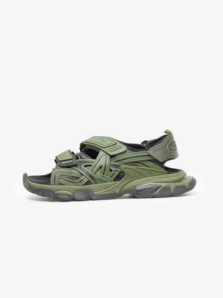 Balenciaga Green Track Sandals