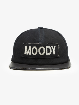 Rick Owens Drkshdw Black Moody Patched Cotton and Leather Cap