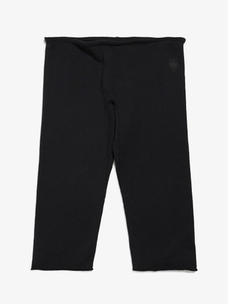 YZY Black Cotton Vultures Logo Printed Pants