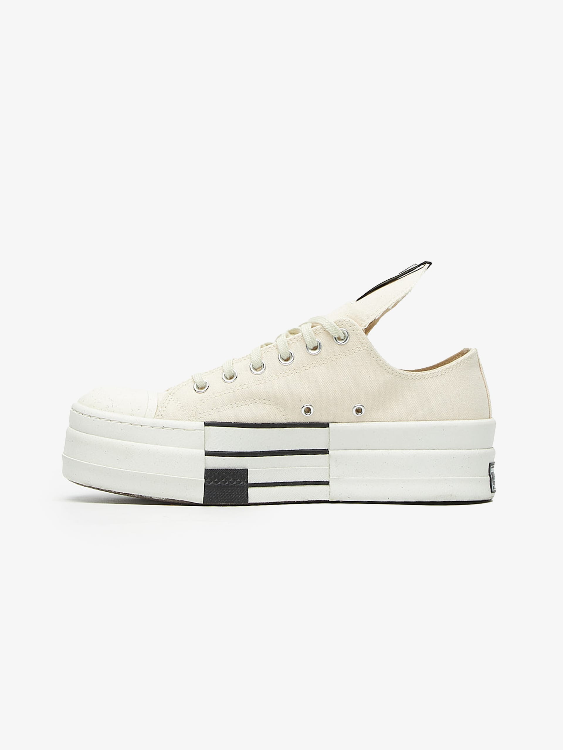 Rick Owens Drkshdw Beige Double Bumper Low Sneakers Rick Owens Drkshdw Beige Double Bumper Low Sneakers
