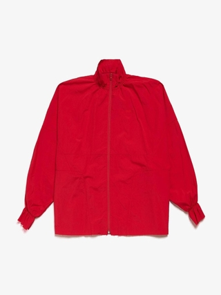 Vetements Red Back Patched Zipped Polyamide Track Jacket