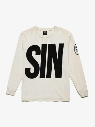 Saint Michael White Sin Printed Cotton Longsleeve