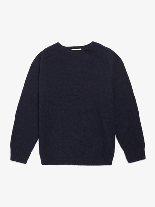 You Must Create Navy Wool Sweater