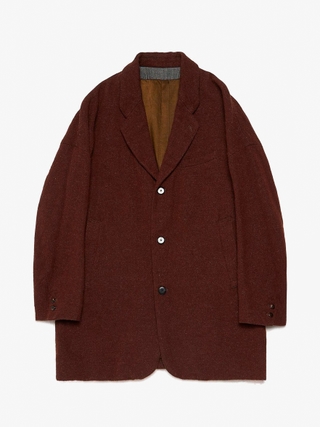 Visvim Brown Cubism Wool Coat